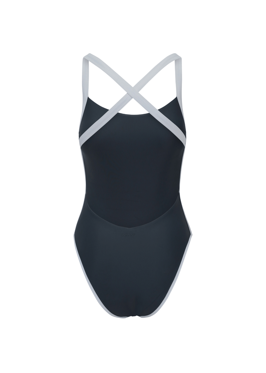 Karma Onepiece Swimsuit - Graphite | Instant Swim – INSTANT SWIM